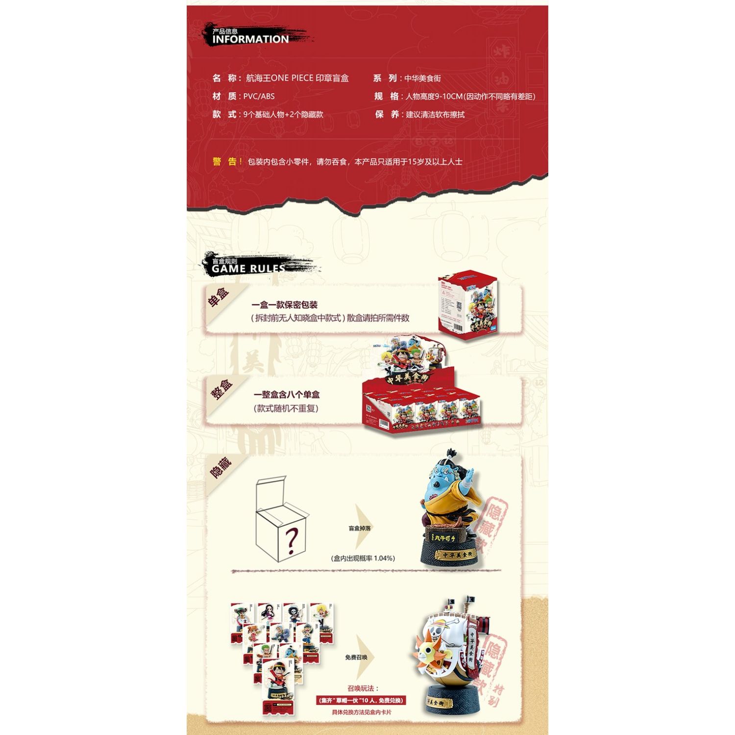 [Blind Box] One Piece Chinese Food Series