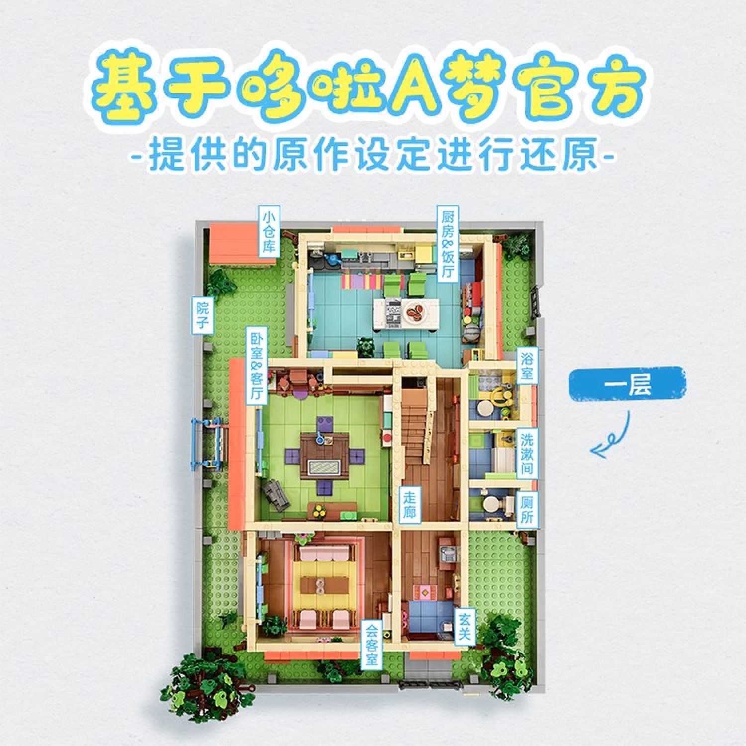 Lego Doraemon Nobita Nobi' S Home (Keeppley)