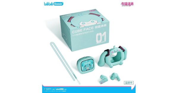Tai Nghe Bluetooth Hatsune Miku CUBE FACE LCD Màn Hình Cảm Ứng